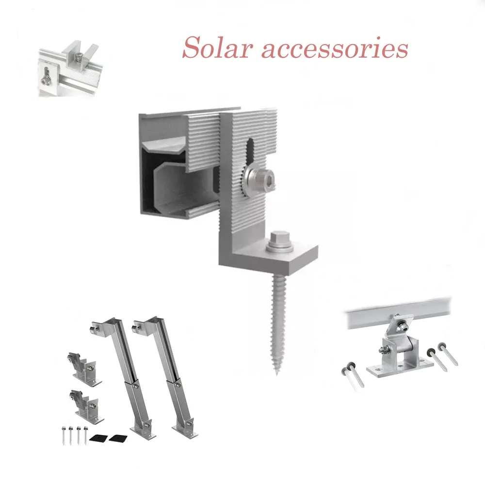 Aluminum Solar Panel Mounting Clamps Mid And End Clamp Structure ...