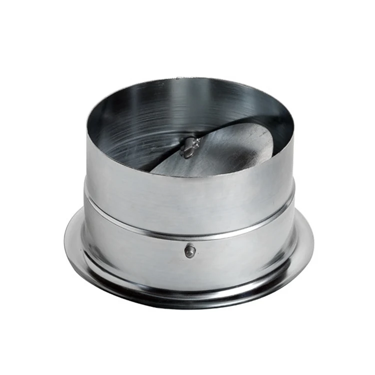 Galvanized Steel Bellmouth Spigot With Balancing Damper For Air Volume ...