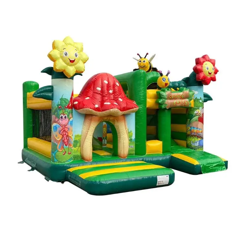 Garden Theme Moonwalk Inflatable Bouncy Castle Combo - Buy Inflatable ...