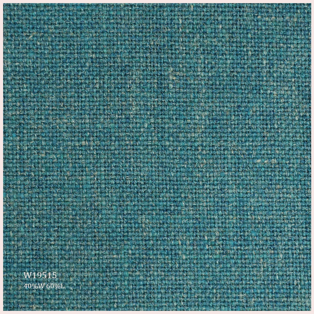 Colorful Wool Linen Blended Wool Sofa Fabric 40%w 60%linen For ...