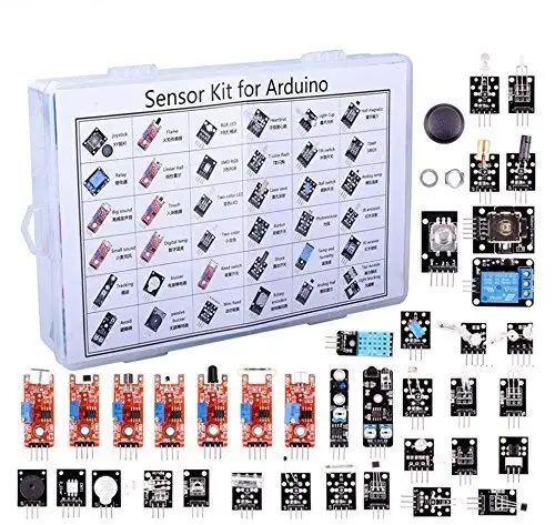 37 In 1 Sensor Module Board Set Kit for Arduino & MCU Education User for Arduino Starters DIY ...