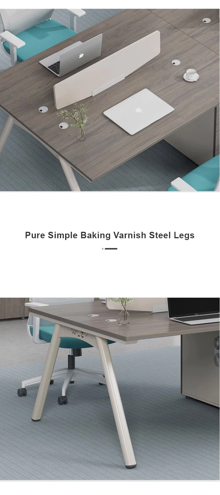 Simple Design Adjustable Office Table Office Furniture Standard Staff ...