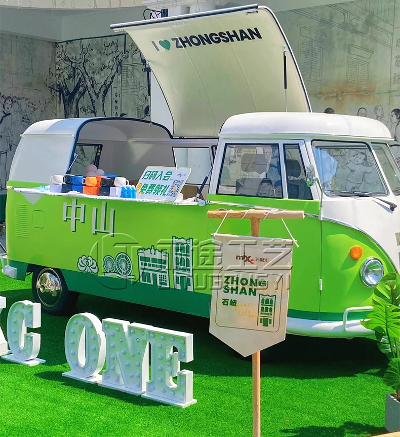 Volkswagen T1 Dining Car Hotdog Cart Ice Cream Food Truck Fully ...