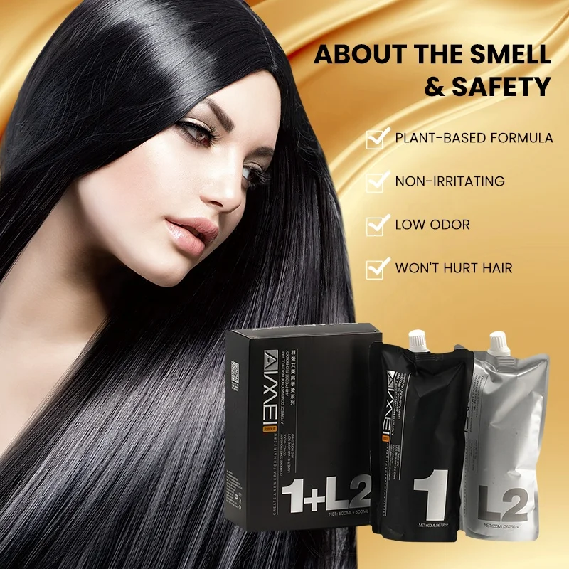 Wholesale Keratin Collagen Hair Straightening Cream for Resistant Thick ...