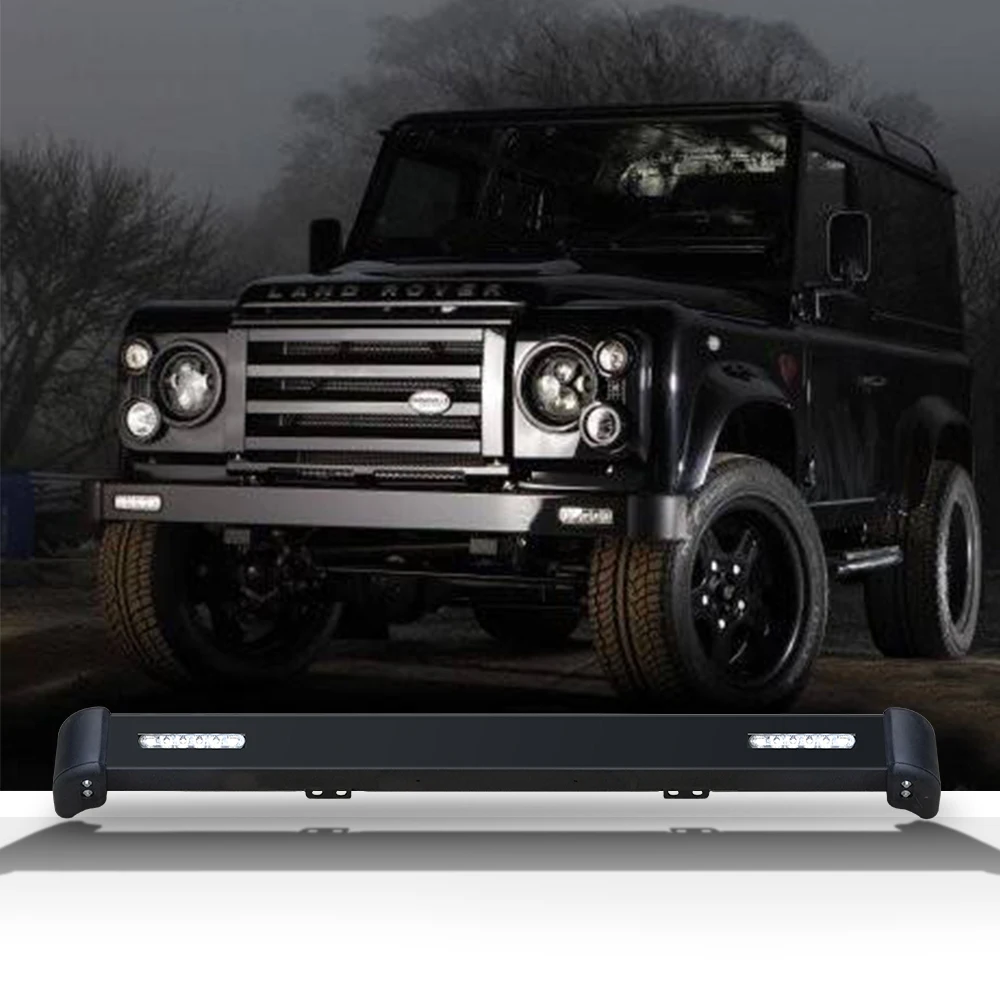 4x4 Accessories Front Bumper with led lights for Land rover Defender 90 ...