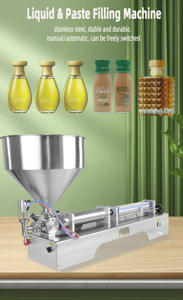 Aerodynamic 10-100ml Cosmetic Oil Honey Fluid Paste Filling Machines ...