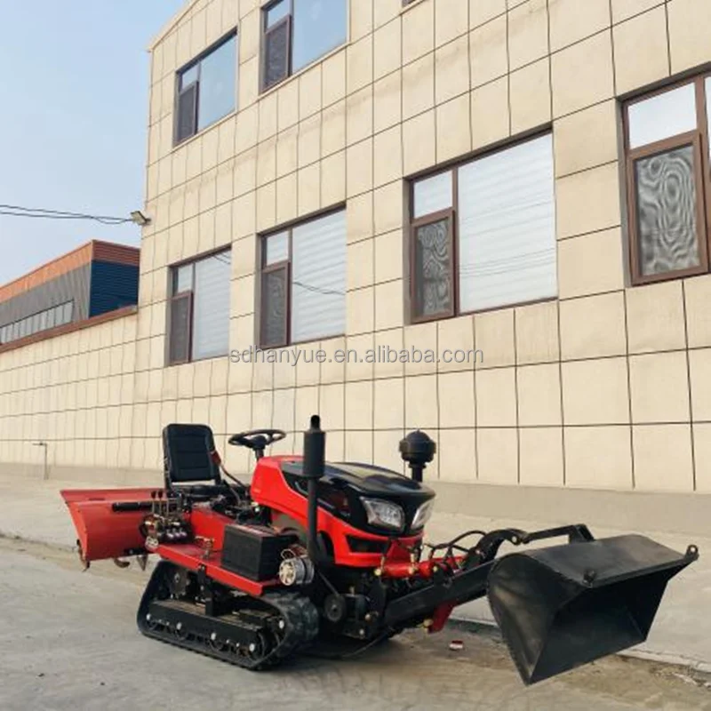 Multi-function 25hp Agricultural Crawler Mini Tractor With Rotary ...