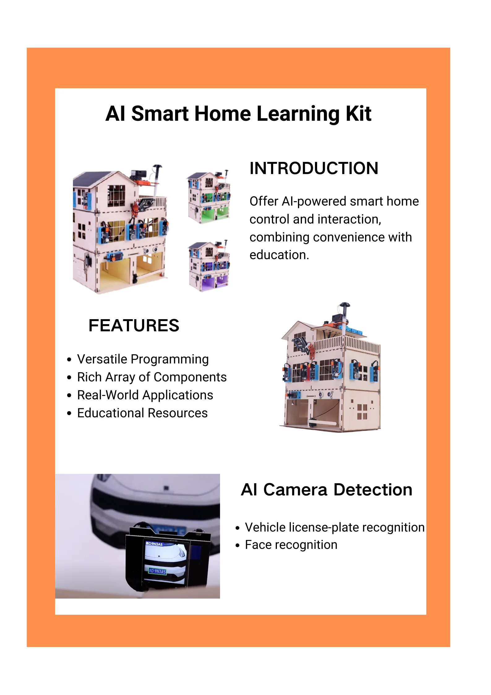 AI Smart Home Learning Kit - STEM Education & Iot Projects