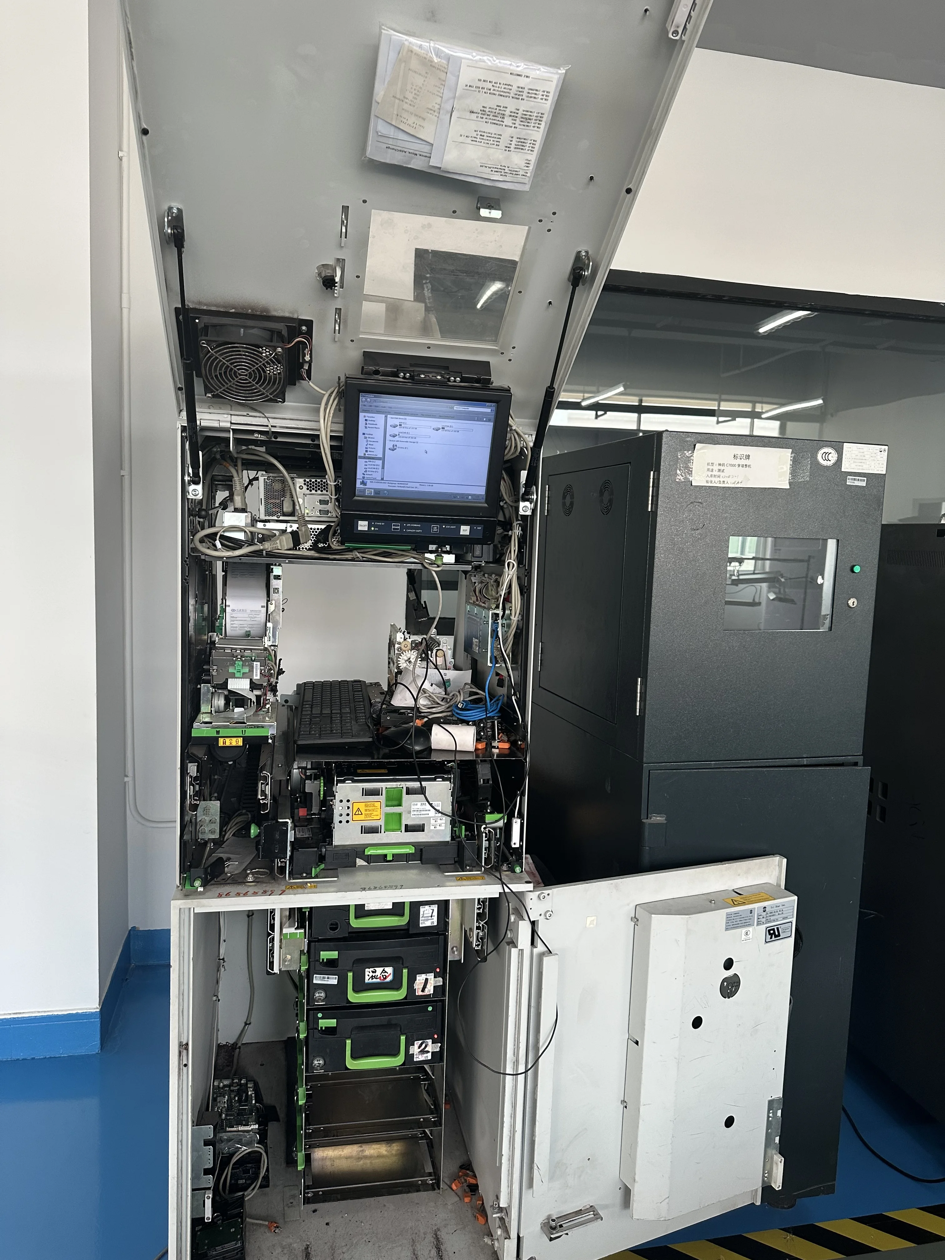 ATM NCR 6625 6626 Card Reader - Green Anti-Skimmer Circuit
