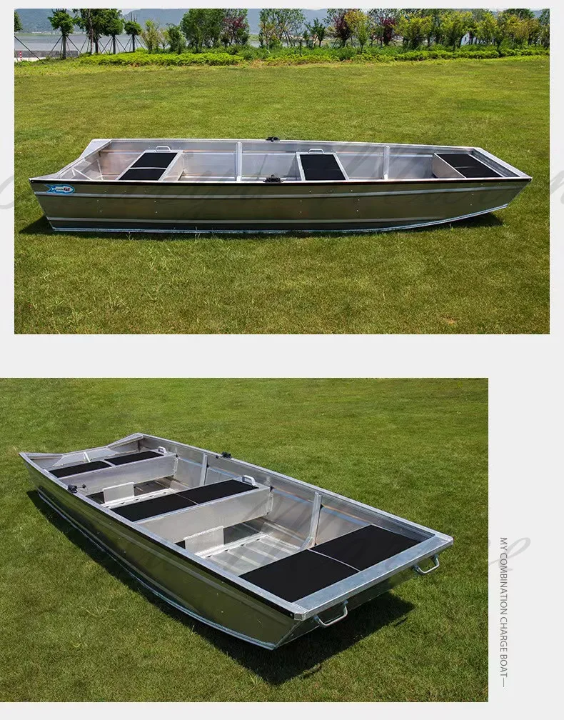 Flat Bottom Aluminum Jon Boats with or Without Engine
