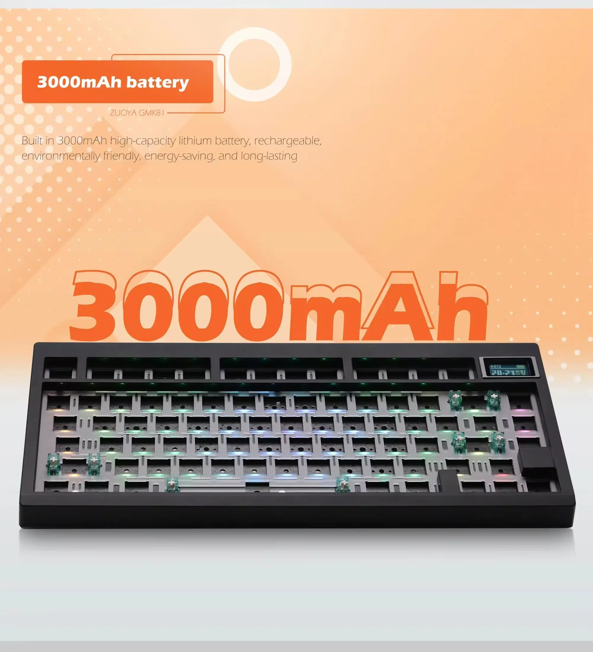 GMK81 Wireless Mechanical Gaming Keyboard Kit - RGB Hot Swap