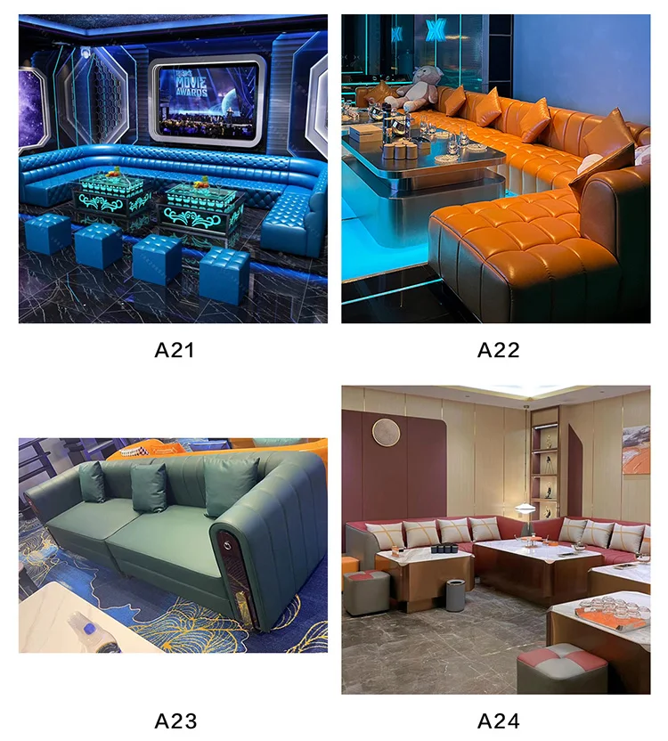 Customized Luxurious Modern KTV Sofas with bar Booth, High-end Club ...