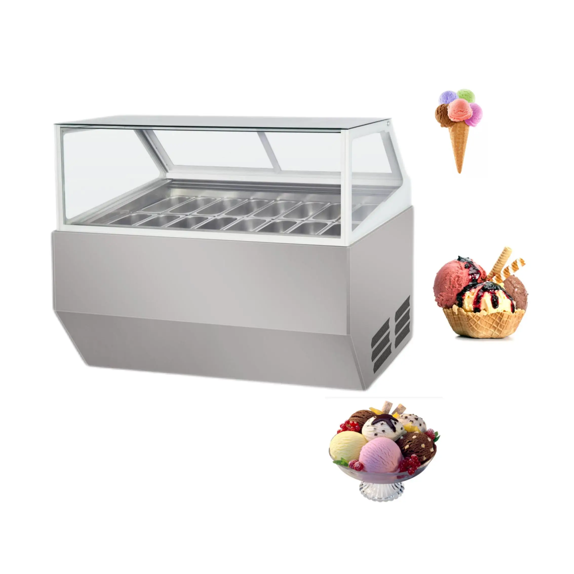 ice cream display fridges price gelato display cabinet fridge equipment ...