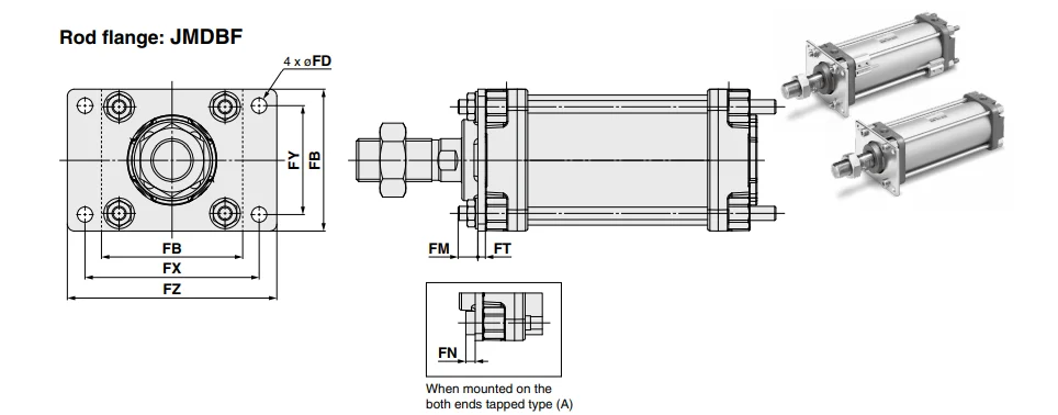 Jmb32 Series Air Cylinder Jmdbb32-150/175/200/250/300 - Buy Jmb32 Series Air Cylinder,Mdbb32 ...