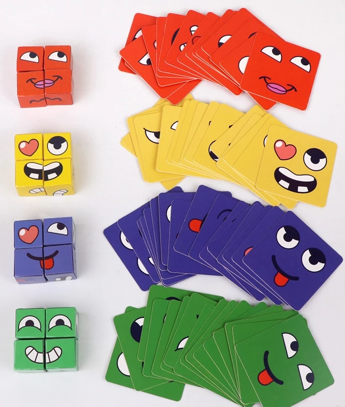 Indoor Portable Funny Face Change Cube - Multiplayer Game