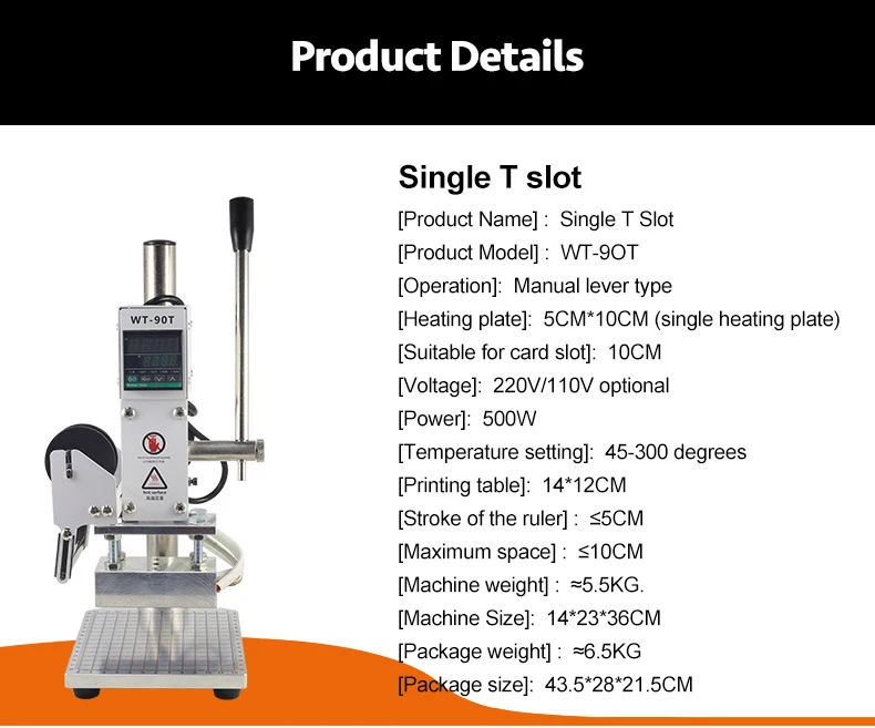 Custom DIY Logo Stamp Digital Hot Foil Stamping Machine 220v Leather ...