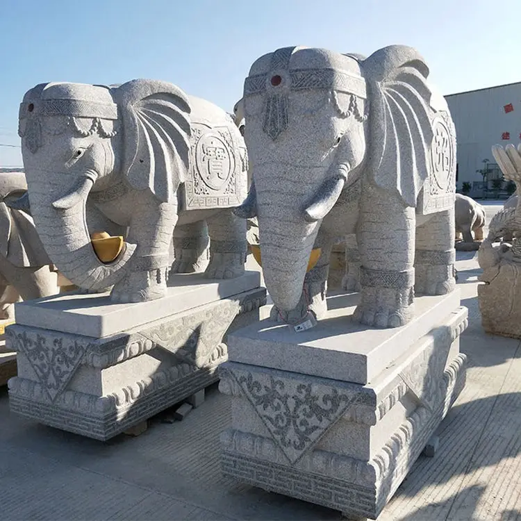 Top Sale Modern Art Elephant Stone Carvings And Sculptures For ...