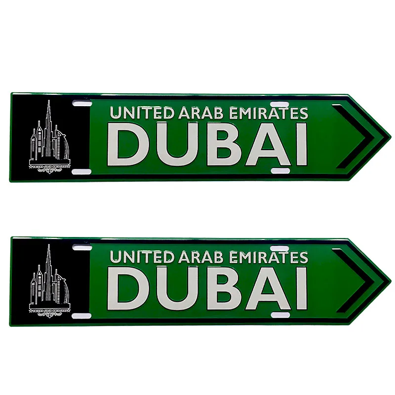 Custom Logo Embossed Car Number Plate Souvenir Metal Aluminum