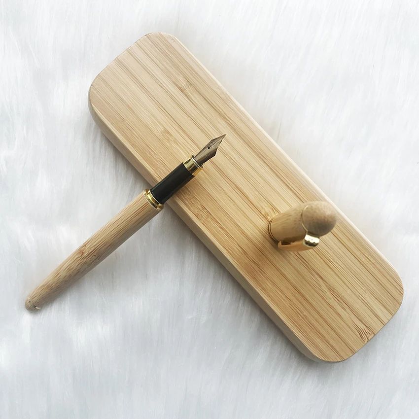 Luxury Business Gift Wood Bamboo Fountain Pen Set With Custom Logo Promotion Bamboo Fountain Pen ...