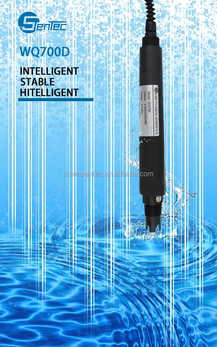 Sentec 4-20ma Rs485 Online Ph Digital Sensor Probe Ph Electrode Ph ...