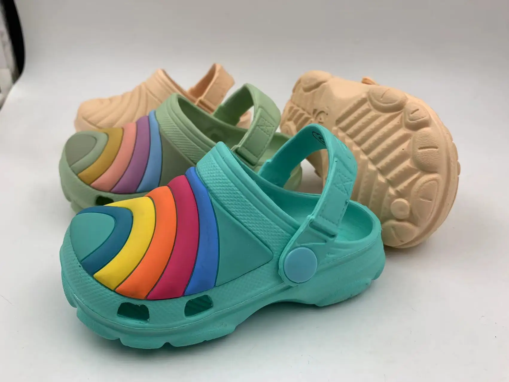 Summer Kids Clogs Shoes Boys Girls Solid Light Non Slip Children Garden ...