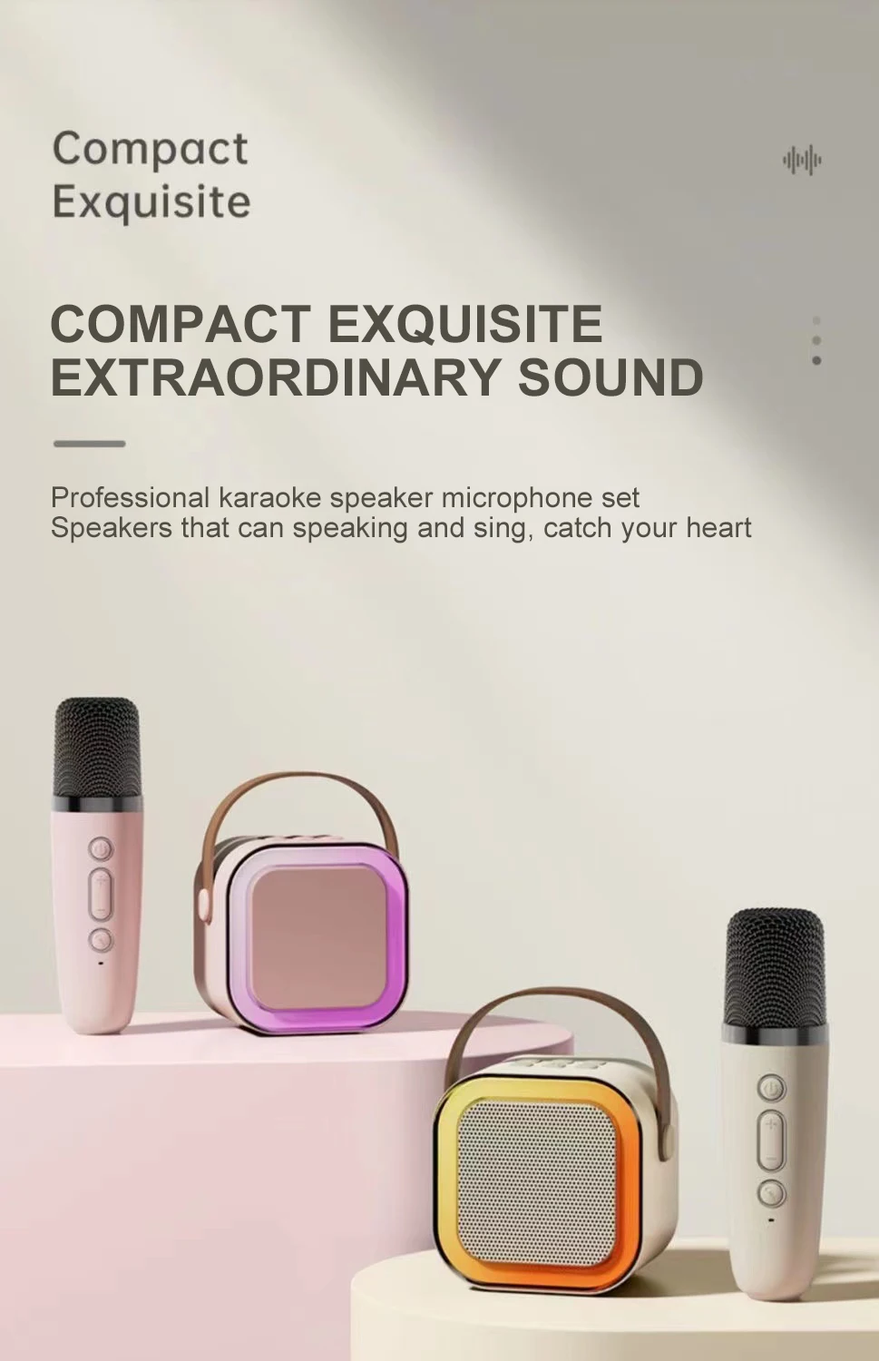New Design Clear Sound Quality Portable Mini Karaoke Speaker For Kids ...