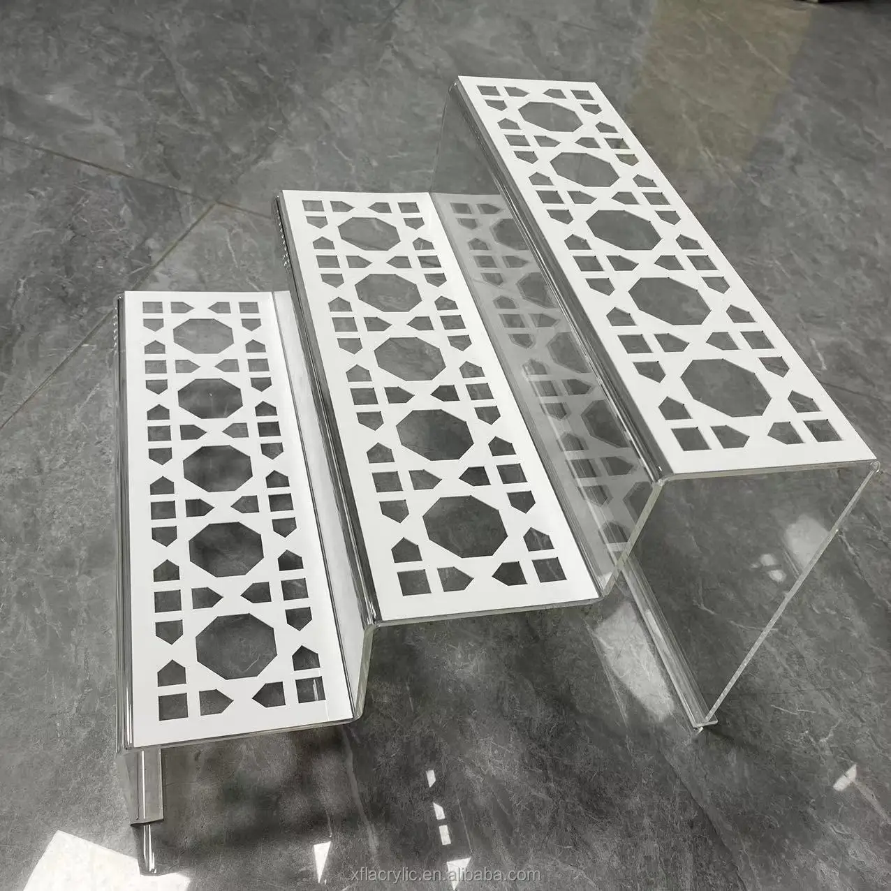 New Style Clear Acrylic Display Stand 3 Tiers Acrylic Display Rack ...