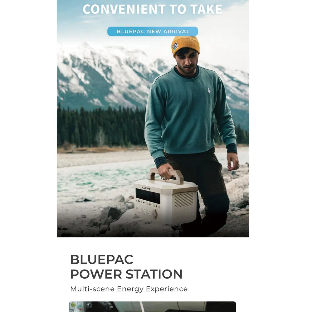 Bluepac Portable Power Station Generator 300w Rechargeable Solar ...