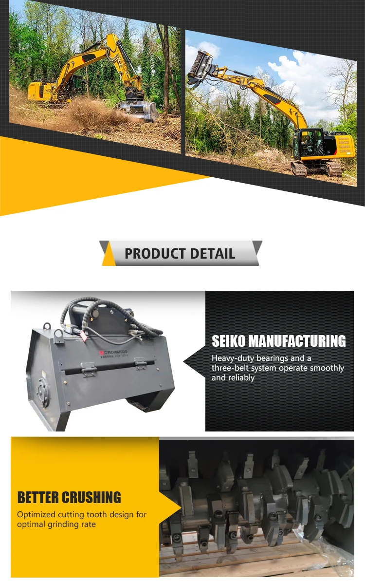 Mini Excavator Tree Mulcher - Efficient Forestry Tool