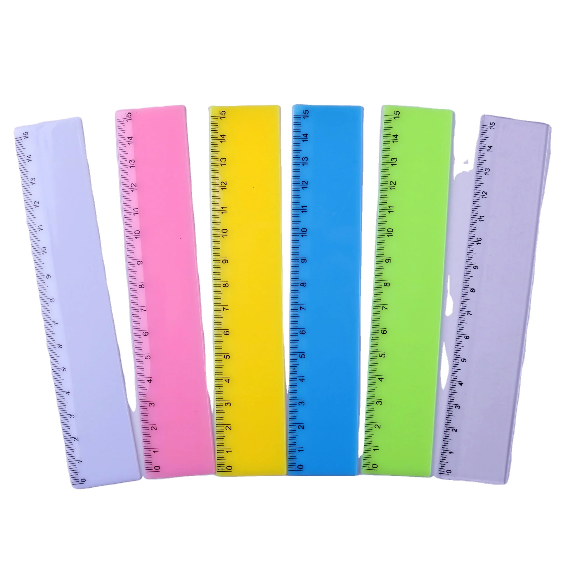 6 Inch Small Rulers for Kids,Plastic School Ruler with Inches and ...