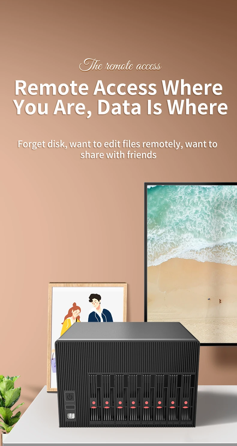 Guanfeng 8-Bay Chassis N5095 - Quad-Core Storage Server