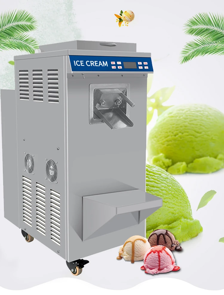 Italian Gelato Machine Stainless Steel Batch Freezer Hard Ice Cream ...