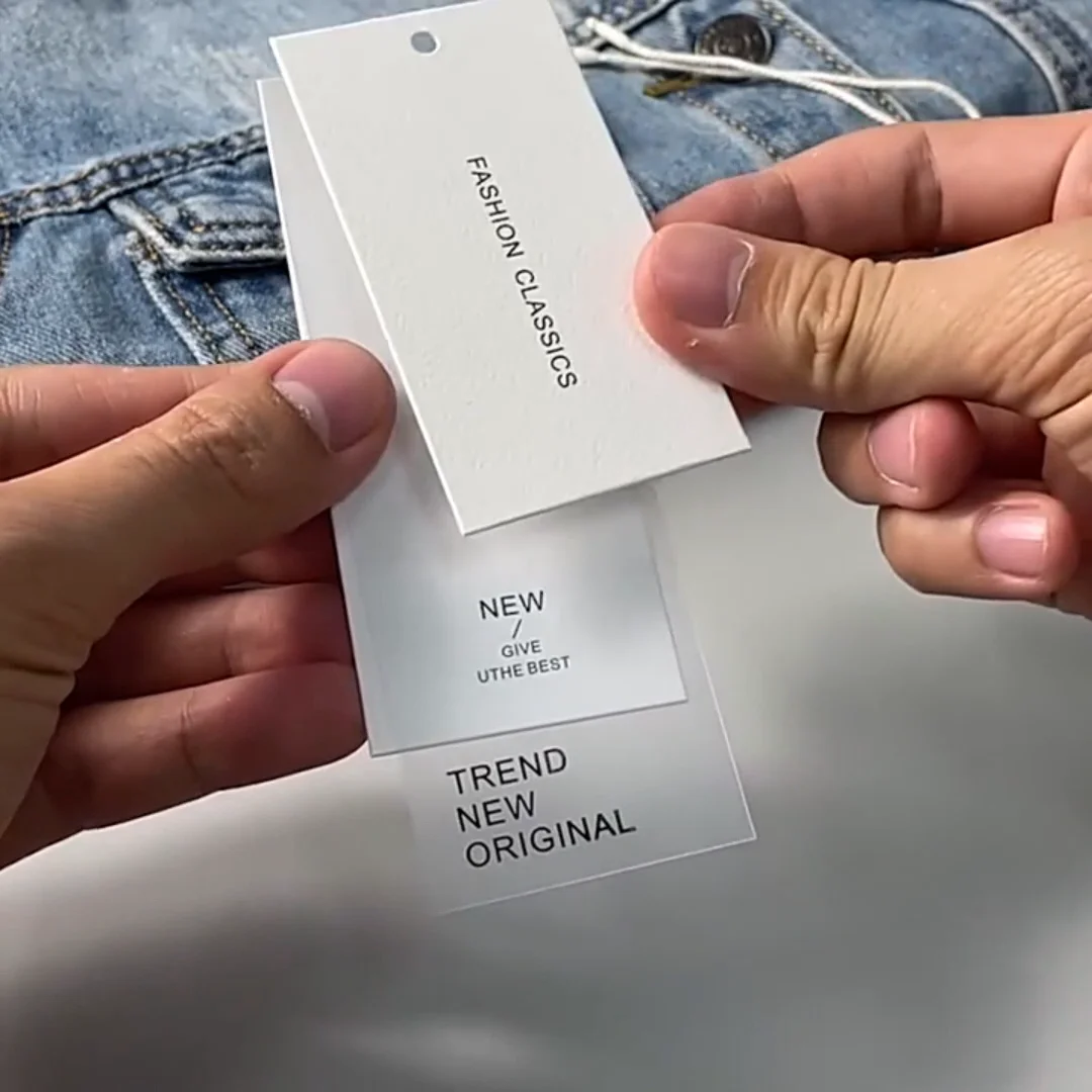 High Quality Matte Black Paper Garment Swing Tags,Hang Tages Clothing ...