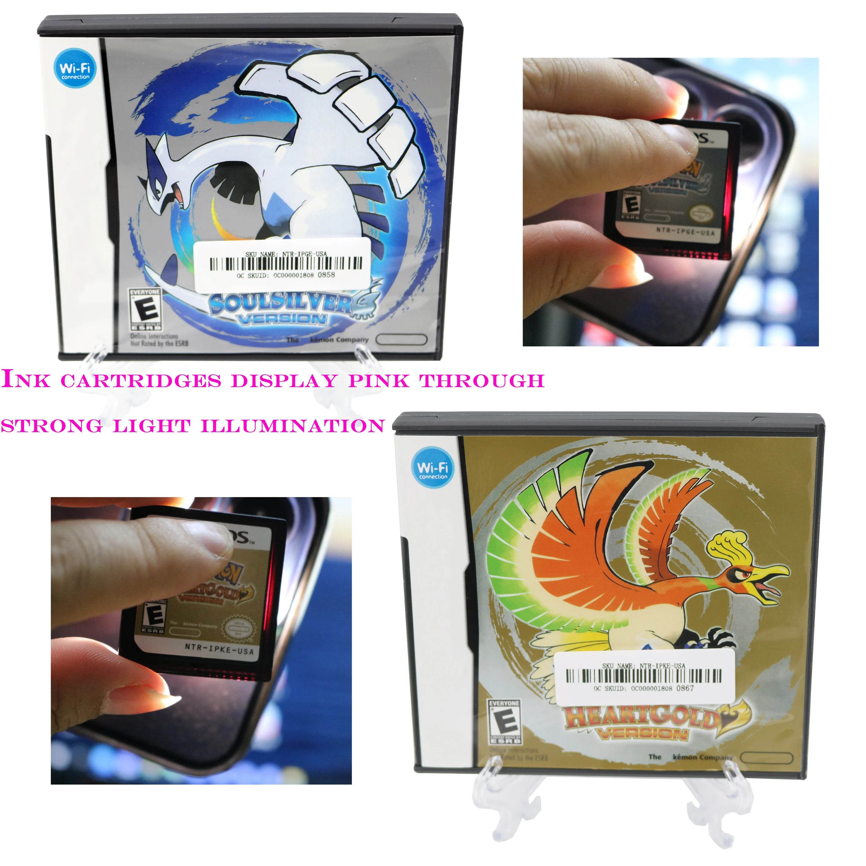 New Sealed Pack Pokemon Series Game Cartridge 1:1 Original Replica For ...