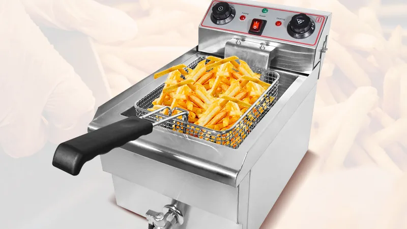 14l Commercial Single-tank Electronic Fryer Donut Machine Deep Oil ...