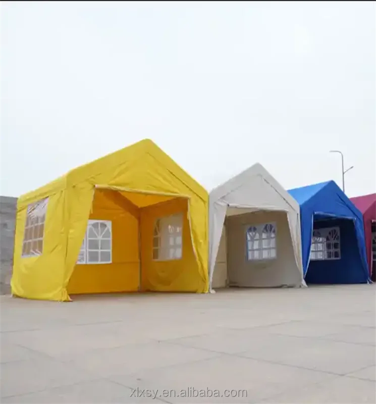 Outdoor Advertising Campaign Set up Stalls Tents Car Tent Parking ...