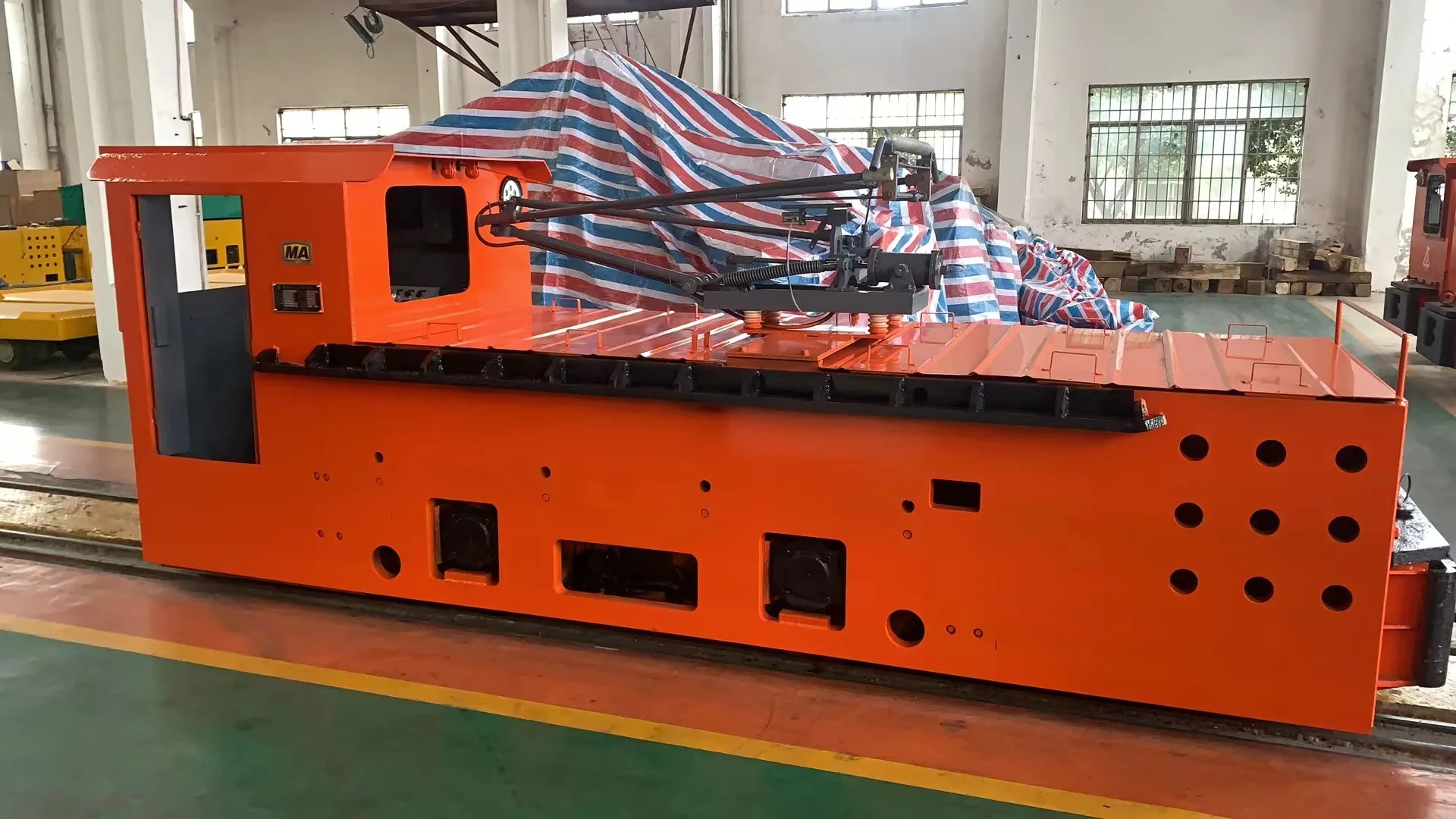 10 Tons Trolley Electric Mine Locomotive,Overhead Wire Contact ...