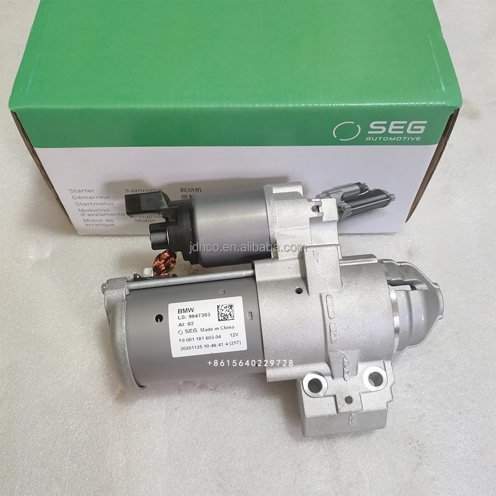 Seg Genuine Auto Parts Starter Motor Assy For Bmw 0001181603 0001181604 ...