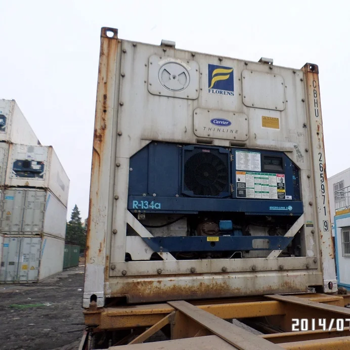 20ft Standard Reefer Meat Solar Cooling Mobile Reefer Container ...