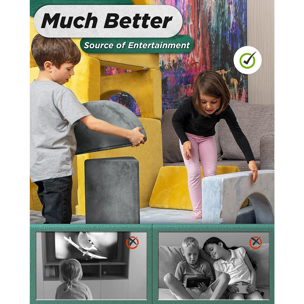 Certipur Modular Child Play Couch - Eco-Friendly Kids Sofa