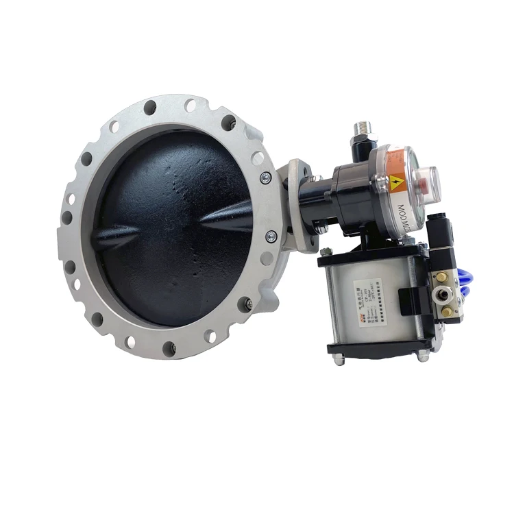 Mandiwi Pneumatic Valve Powder Butterfly Valves DN300 with Solenoid ...