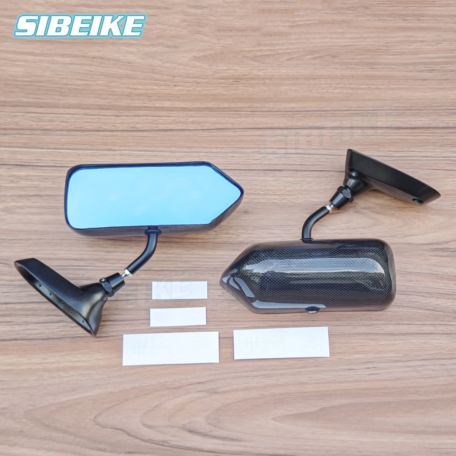 F1 Racing Carbon Craft Square Car Mirror - Universal Fit