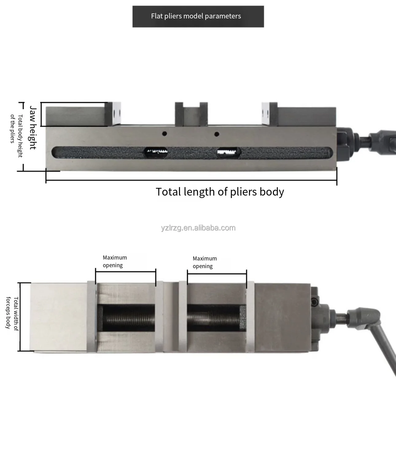 Double Opening Vise Precision Machine Vise 4-inch Heavy Duty Milling ...