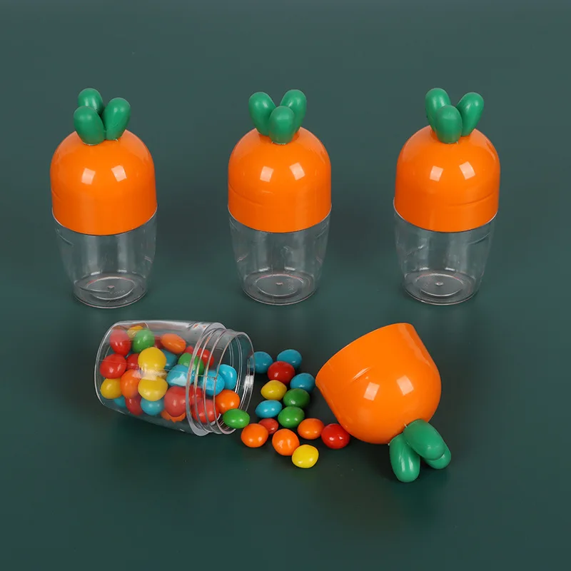 Wholesale Plastic Transparent Easter Cute Carrot Shape Candy Box ...