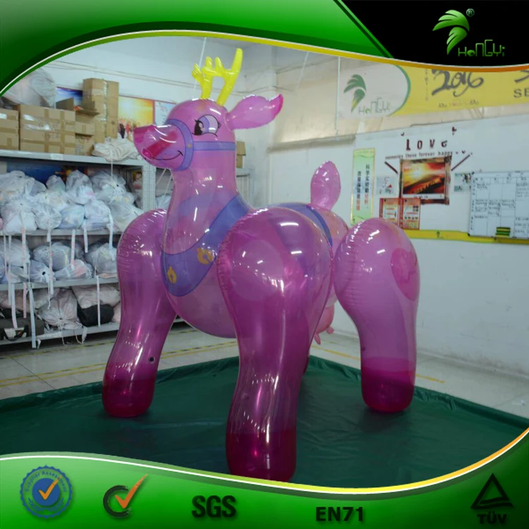 Hongyi Custom Inflatable Horse Inflatable Animal Toy Chear Pvc ...