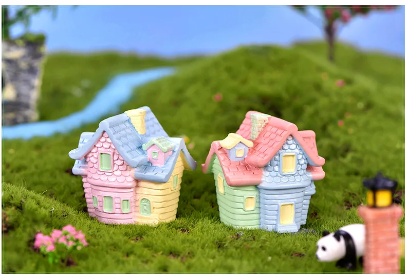 Diy Balloon Flying House Micro Landscape Decor Artificial Mini ...