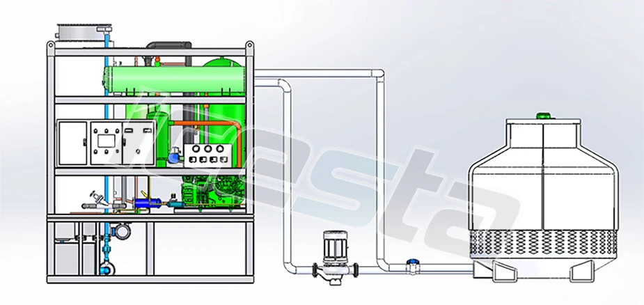 ICESTA Automatic High Reliable Edible Solid Tube Ice Cube