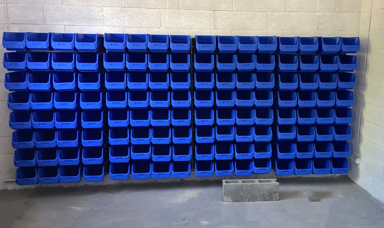 Warehouse Front Open Plastic Stackable Storage Pick Bins