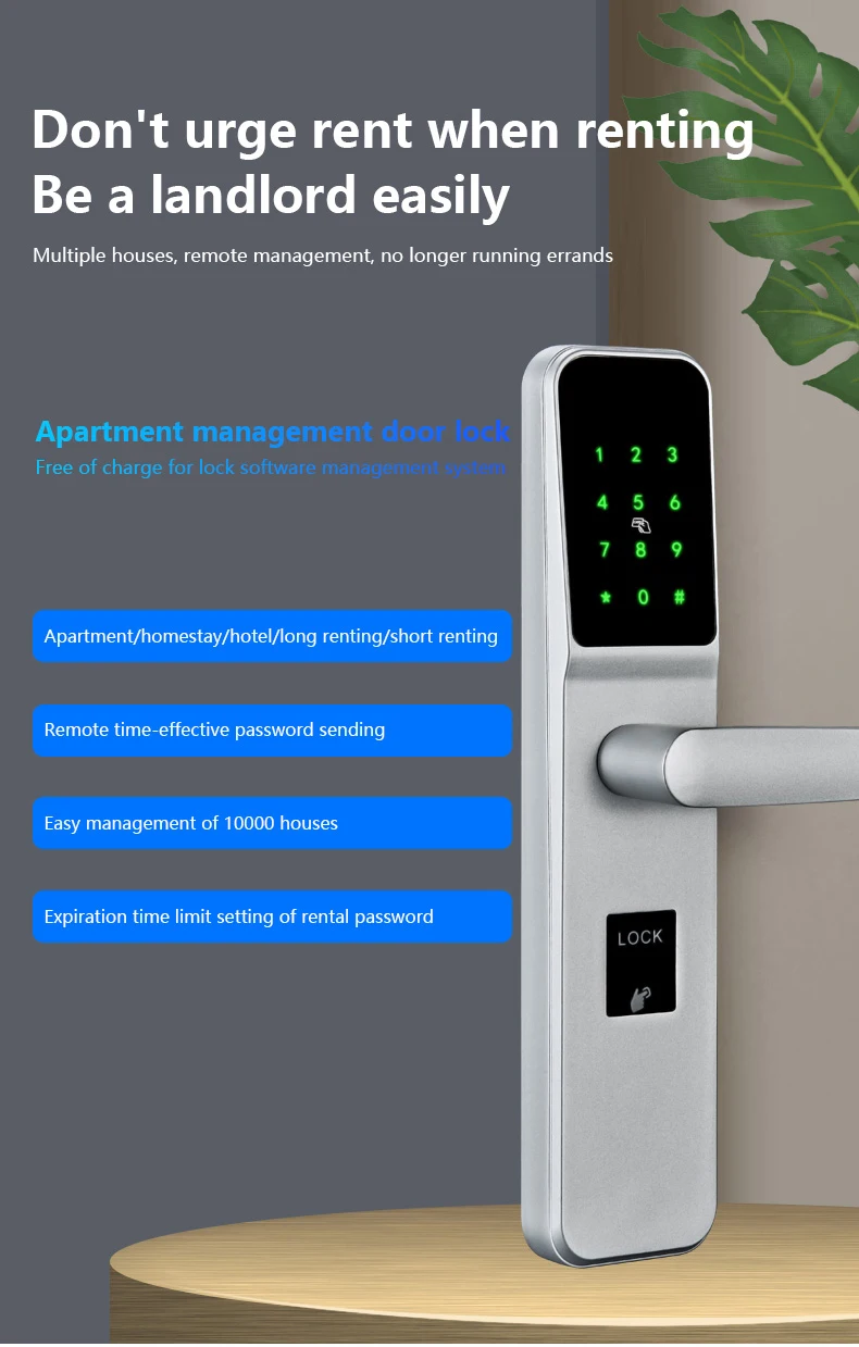 Cardoria Indoor Bedroom Door Lock Fingerprint Password Lock Tuya Smart ...