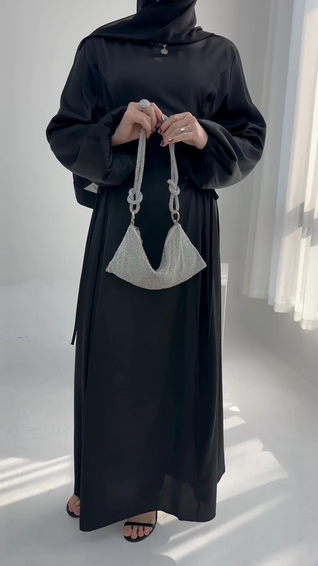 2024 New Collection Loriya Abaya Femmes Robe Musulmane Abaya Modest ...